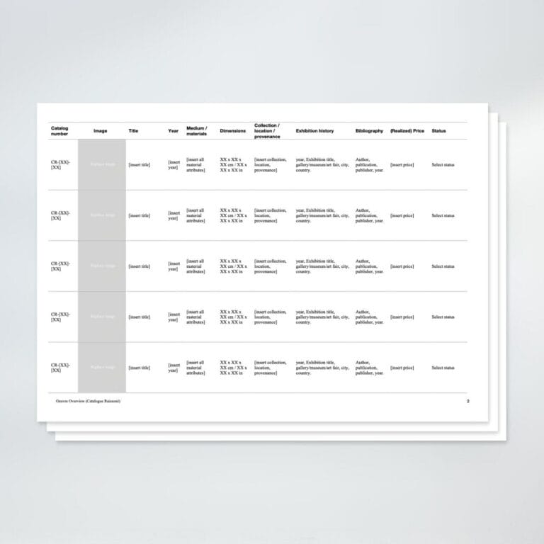 How To Set Up Your Art Inventory (+ Template) — CAI