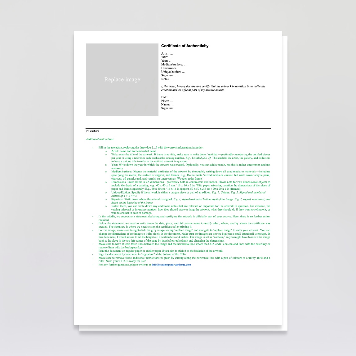 How To Create A Certificate of Authenticity (+Template)—CAI