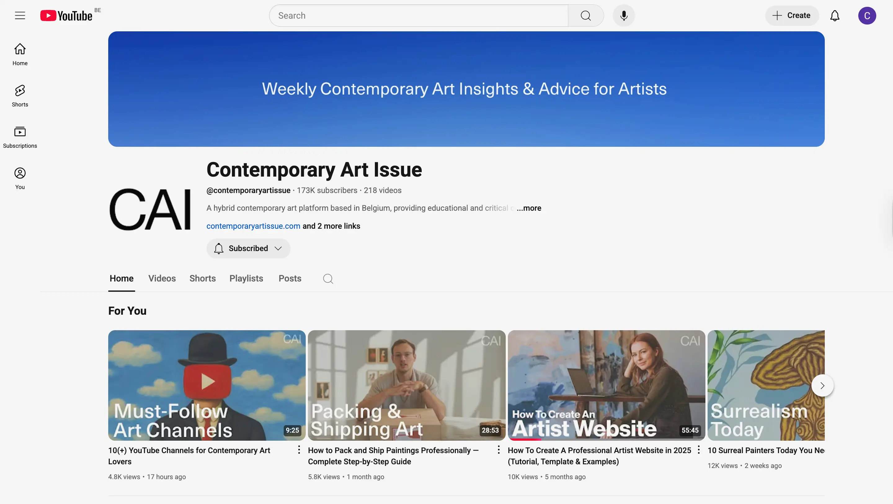 10(+) YouTube Channels for Contemporary Art Lovers — CAI
